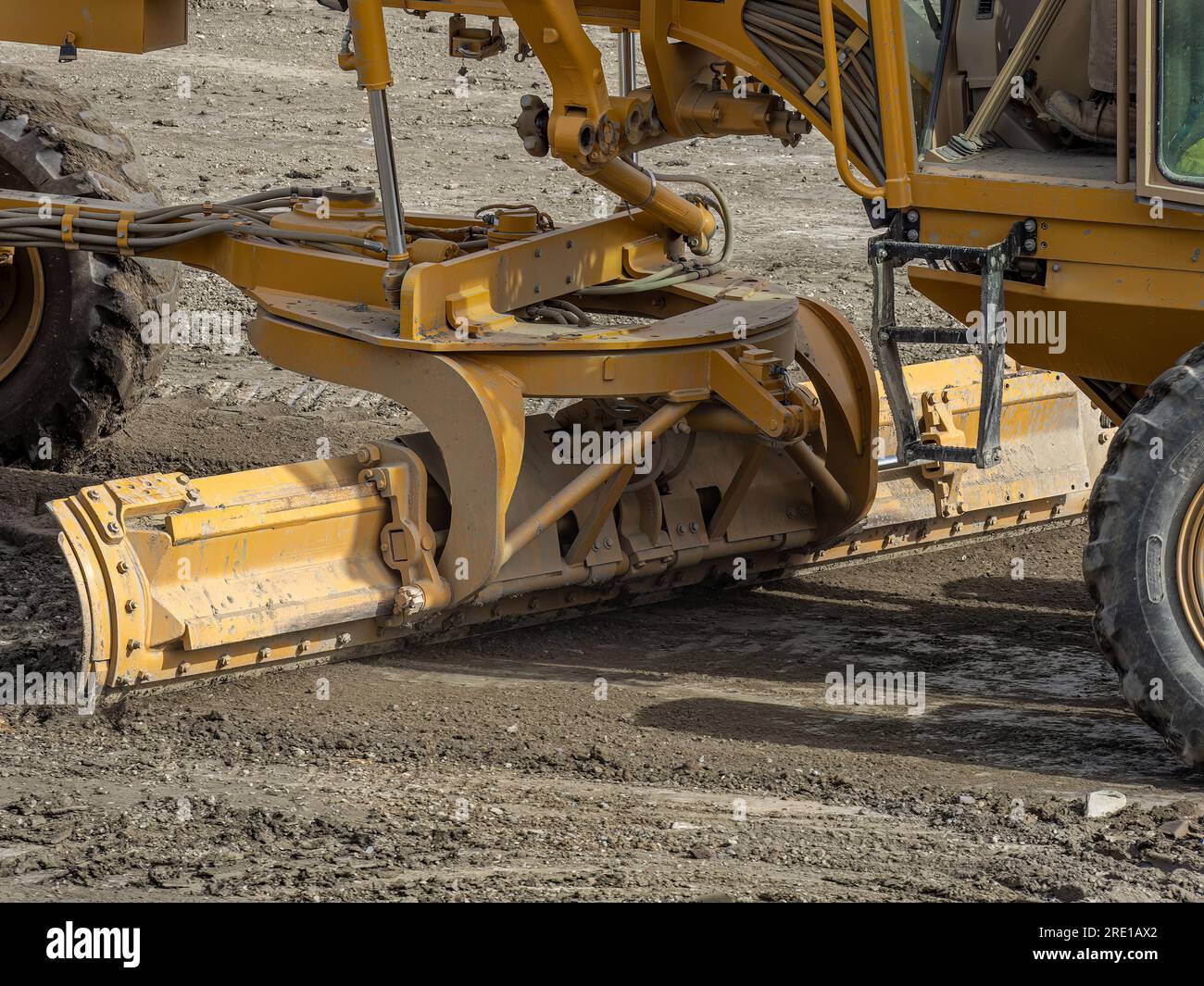 Grader road construction Grader industrial machine building new roads ...