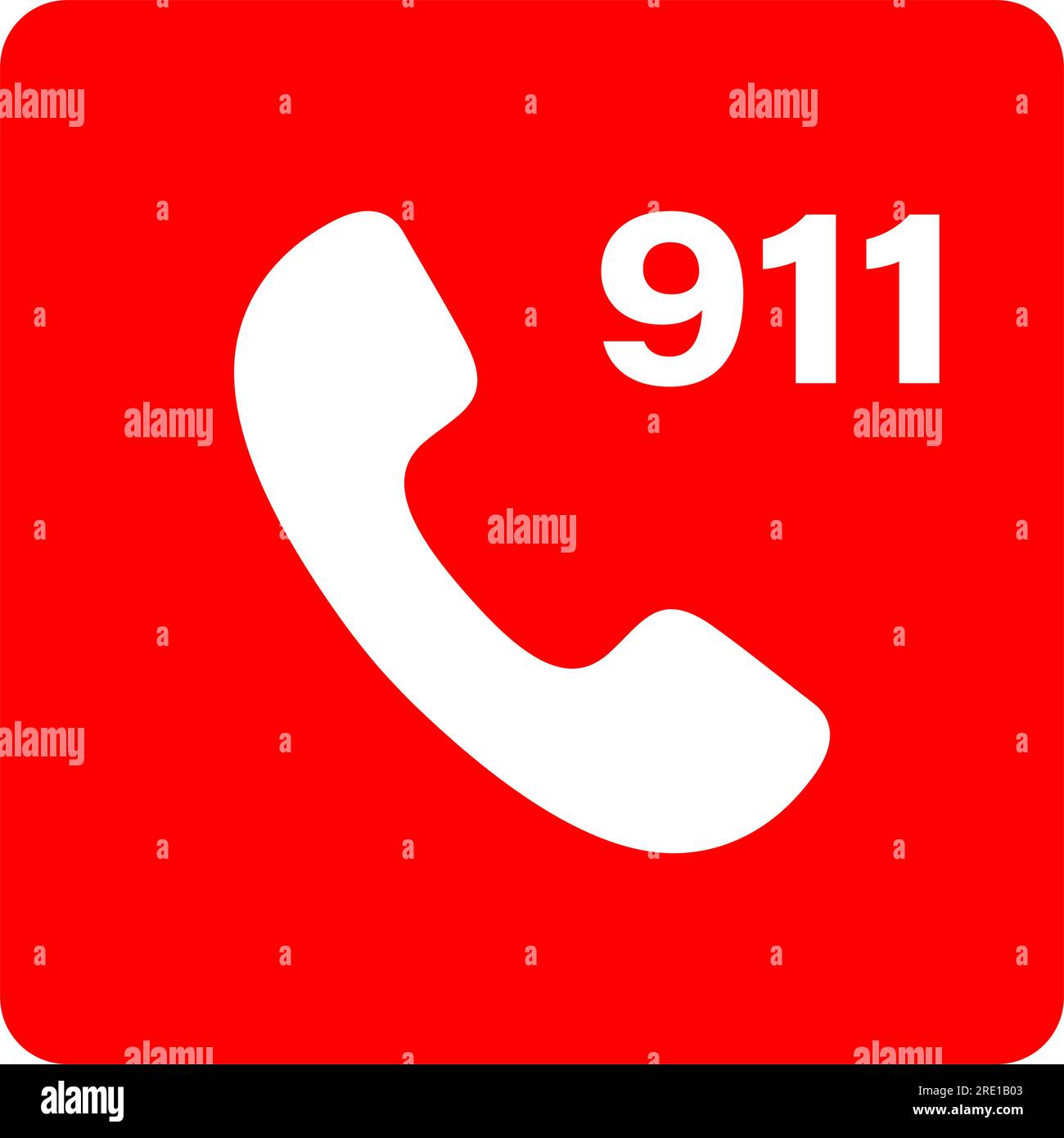 911 handset icon symbol simple design Stock Vector Image & Art - Alamy