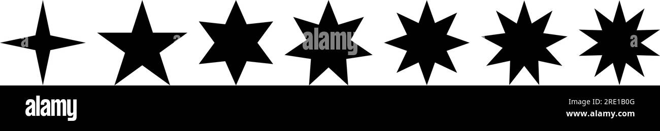 Different stars icon sign set Stock Vector Image & Art - Alamy