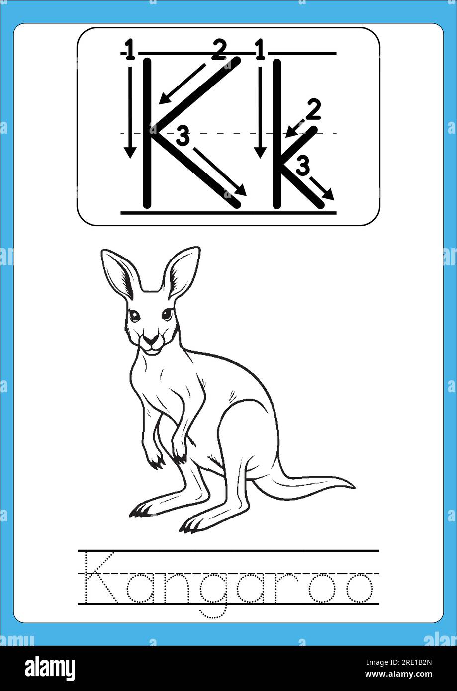 Letter k worksheets Stock Vector Images - Alamy