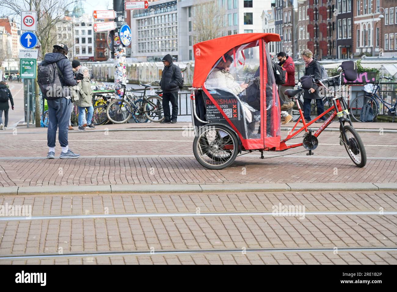 Pedal powered rickshaw hi-res stock photography and images - Alamy