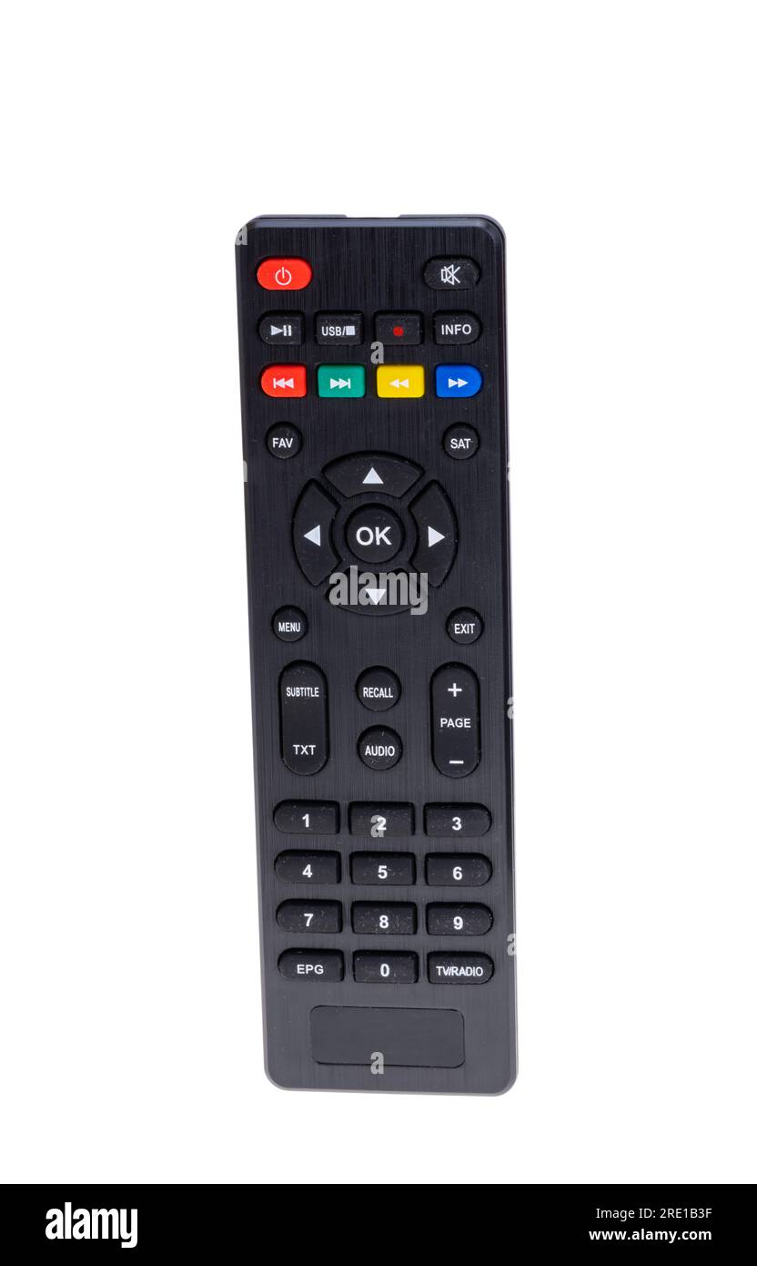 remote control isolated on white background Stock Photo - Alamy