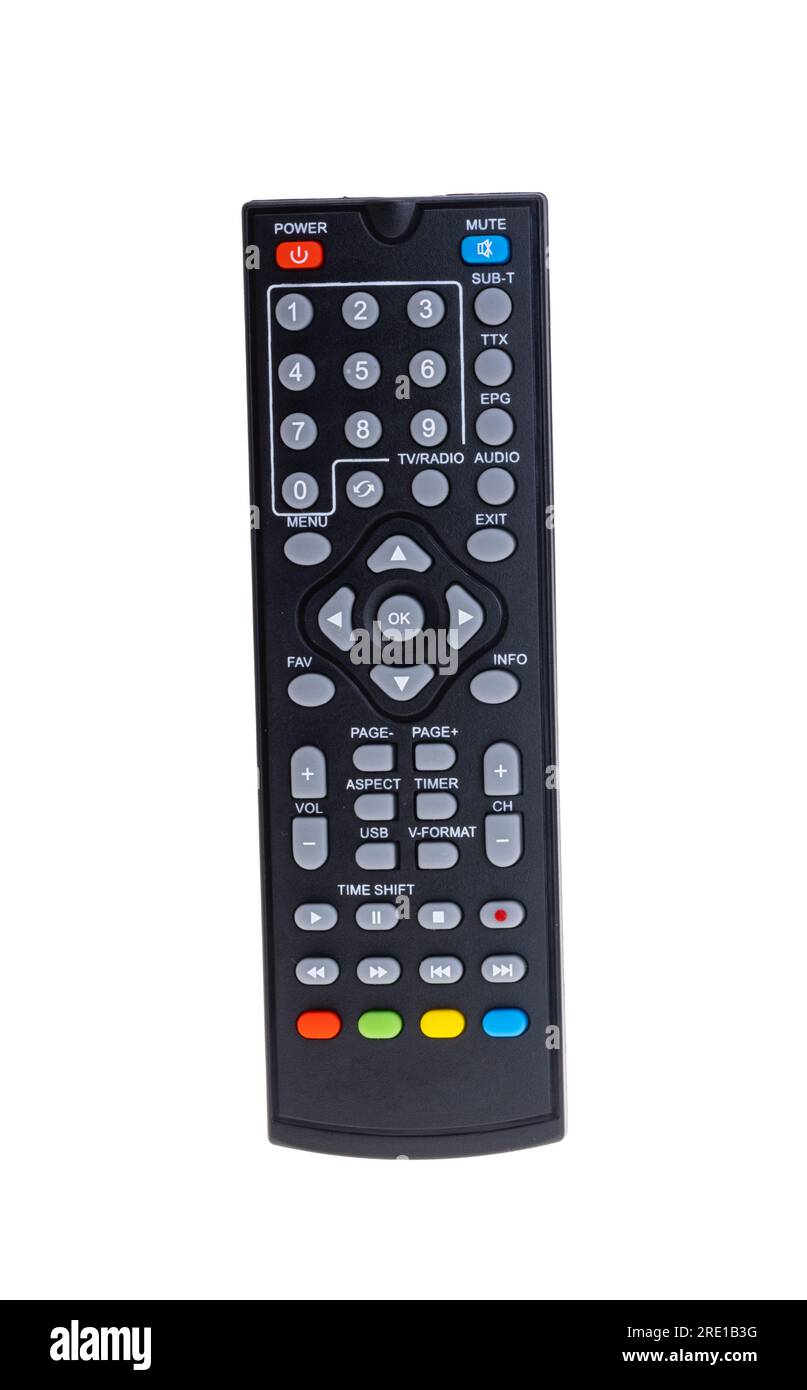 remote control isolated on white background Stock Photo - Alamy