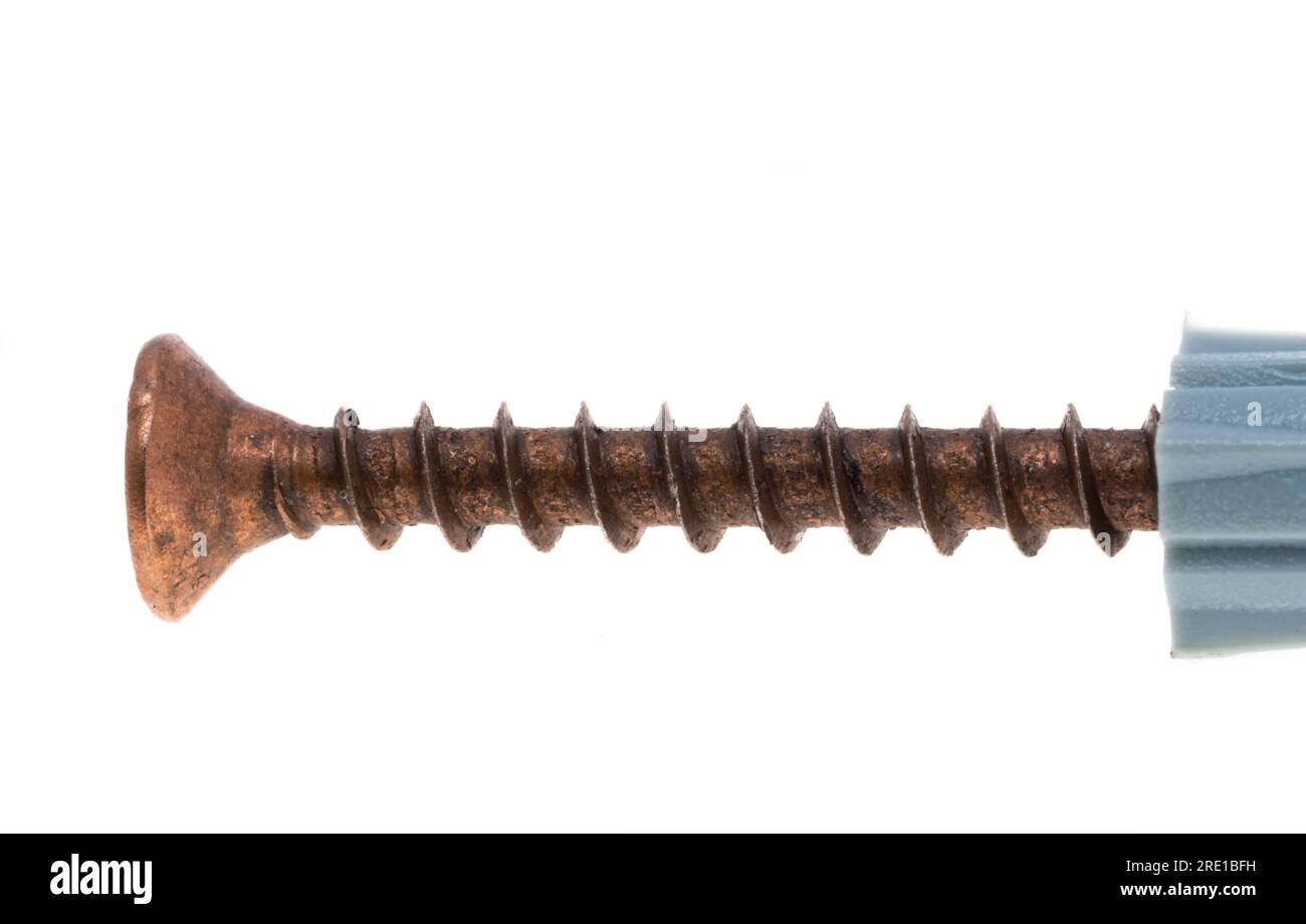 screw isolated on white background Stock Photo - Alamy