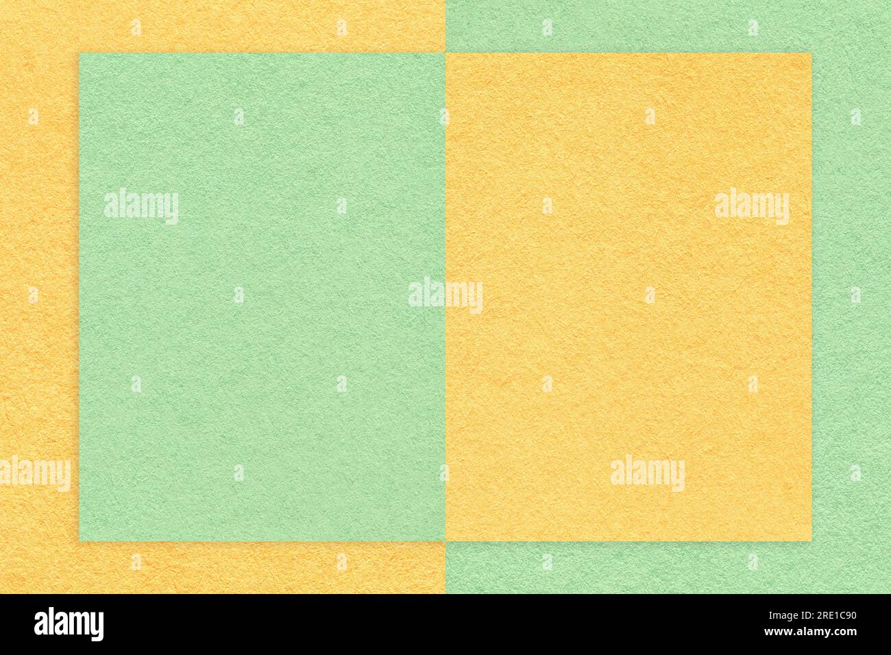 Texture of light green and yellow paper background with geometric shape ...