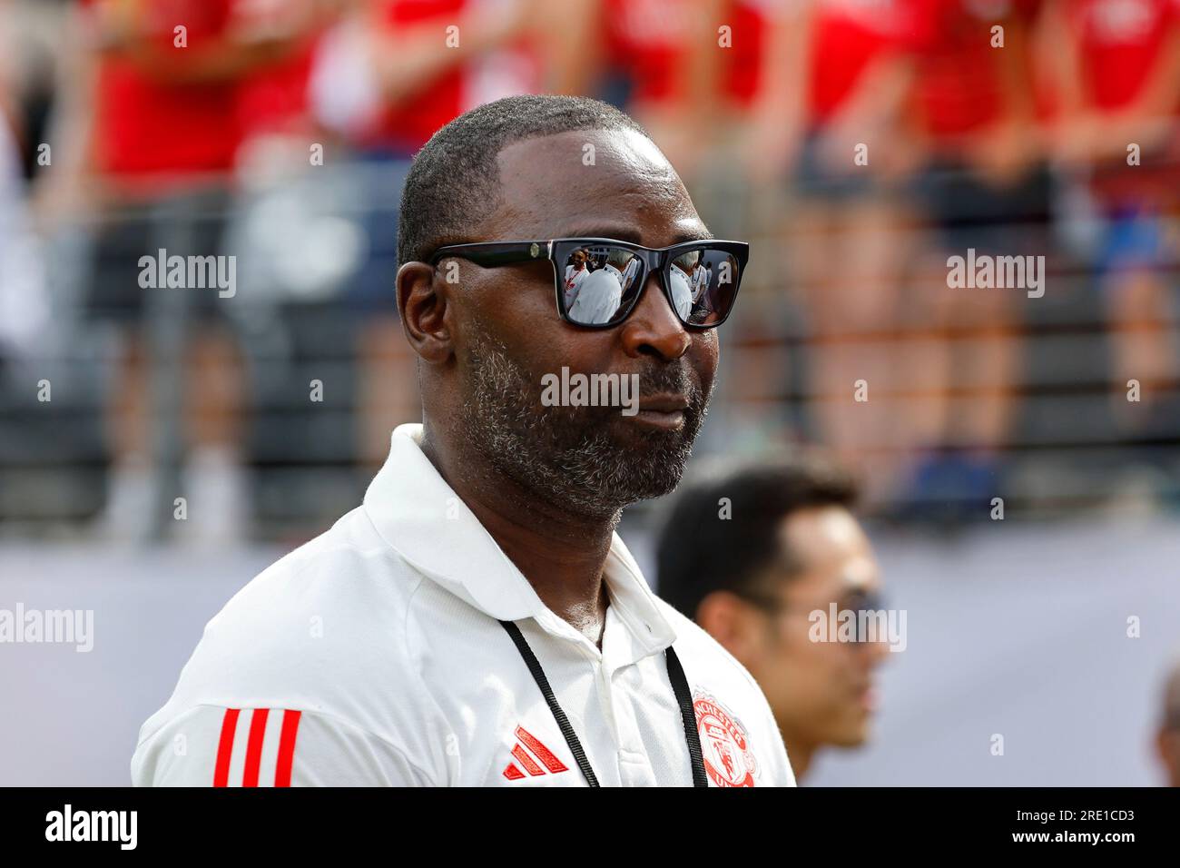 EAST RUTHERFORD, NJ - JULY 22: Andy Cole Manchester United legend on ...