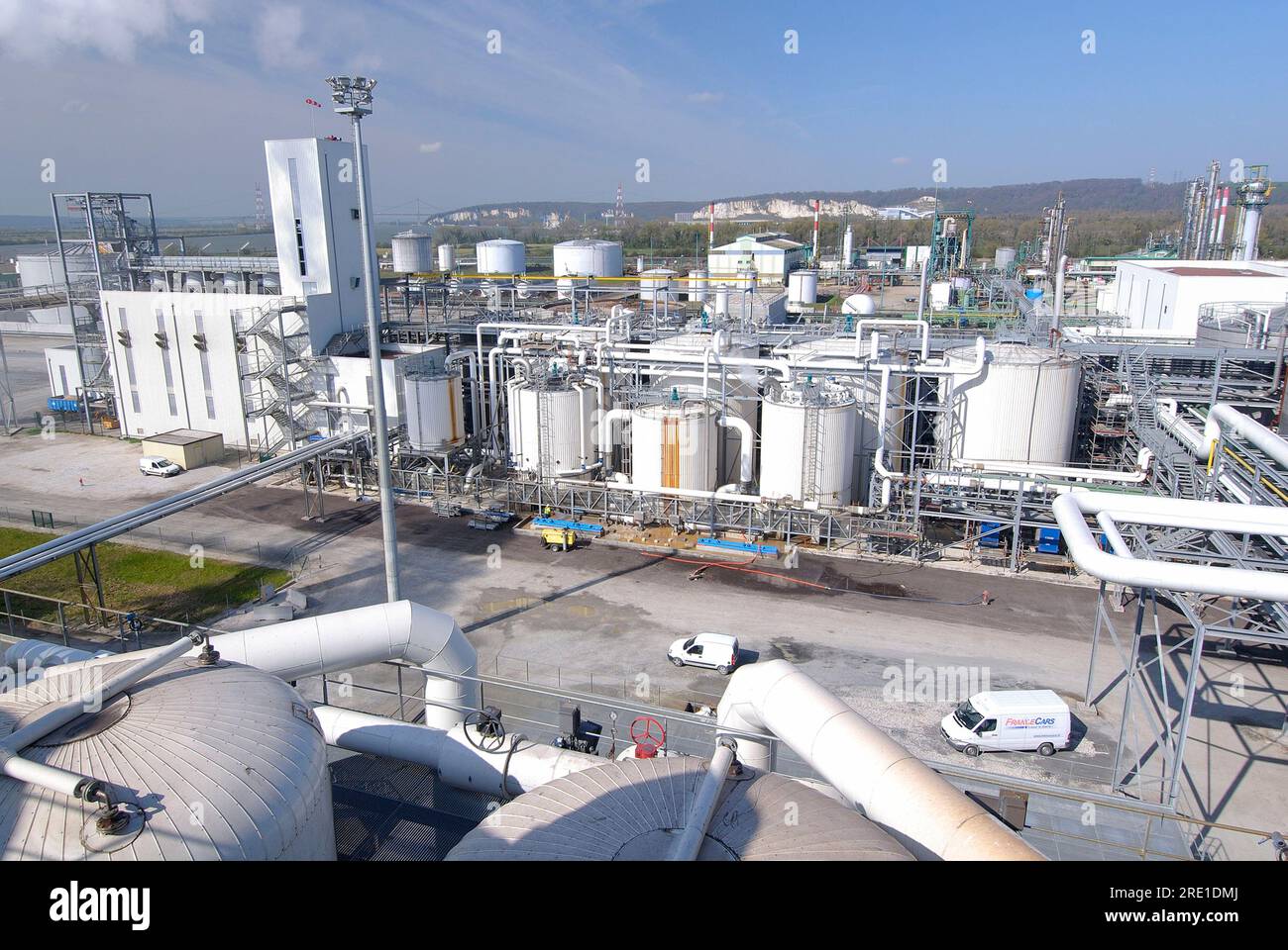 The Tereos plant, mainly dedicated to the production of bioethanol, in ...