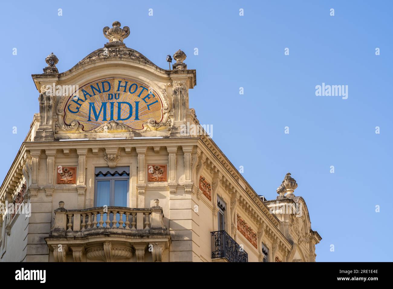 Montpellier, France - 07 23 2023 : Landscape view of the facade and ...