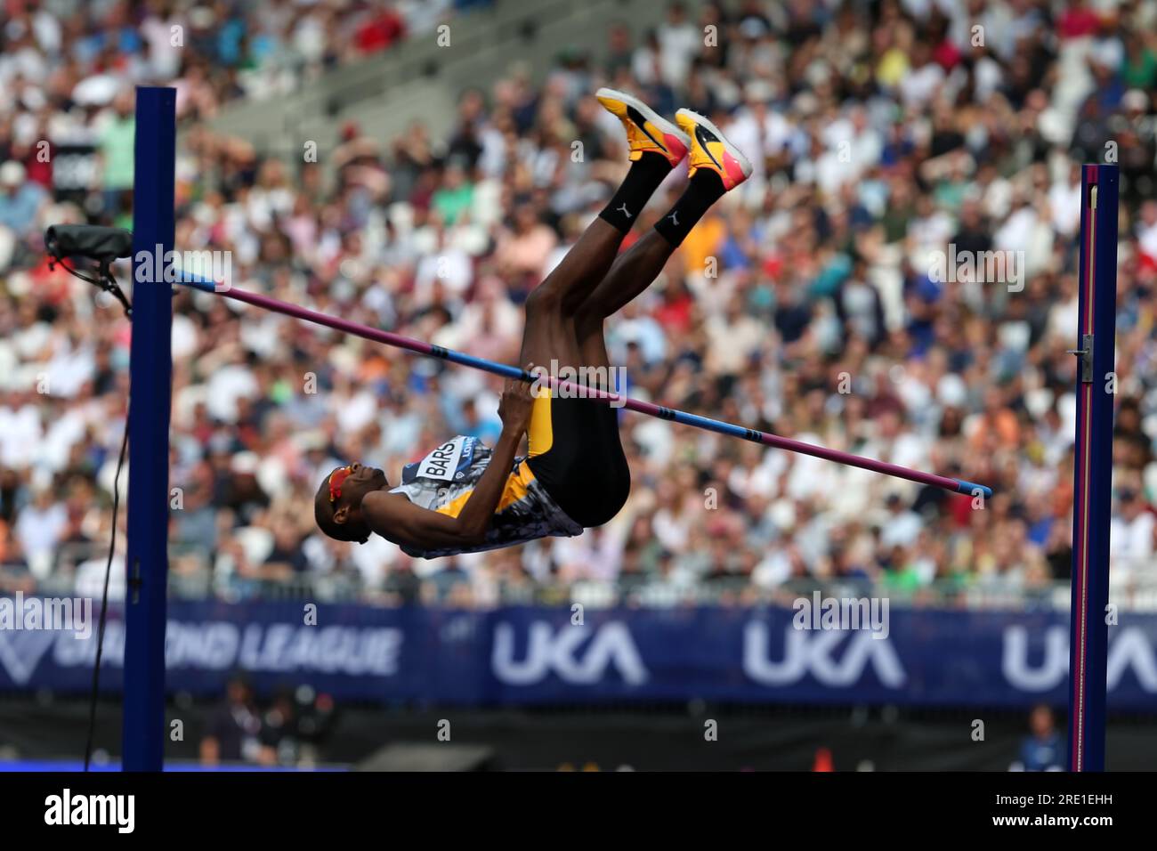 Mutaz Essa BARSHIM (Qatar) competing in the Men's High Jump Final at ...