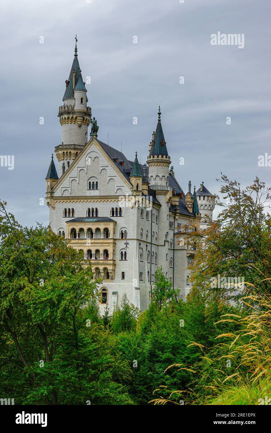 World famous Neuschwanstein Castle of Bavaria's King Ludwig II is a ...