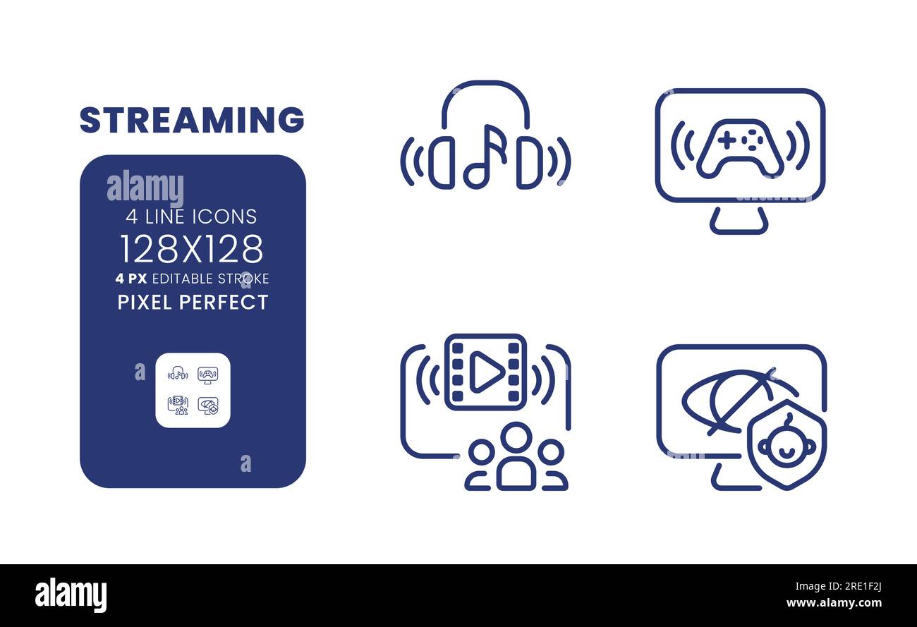 Friendly streaming Cut Out Stock Images & Pictures - Alamy