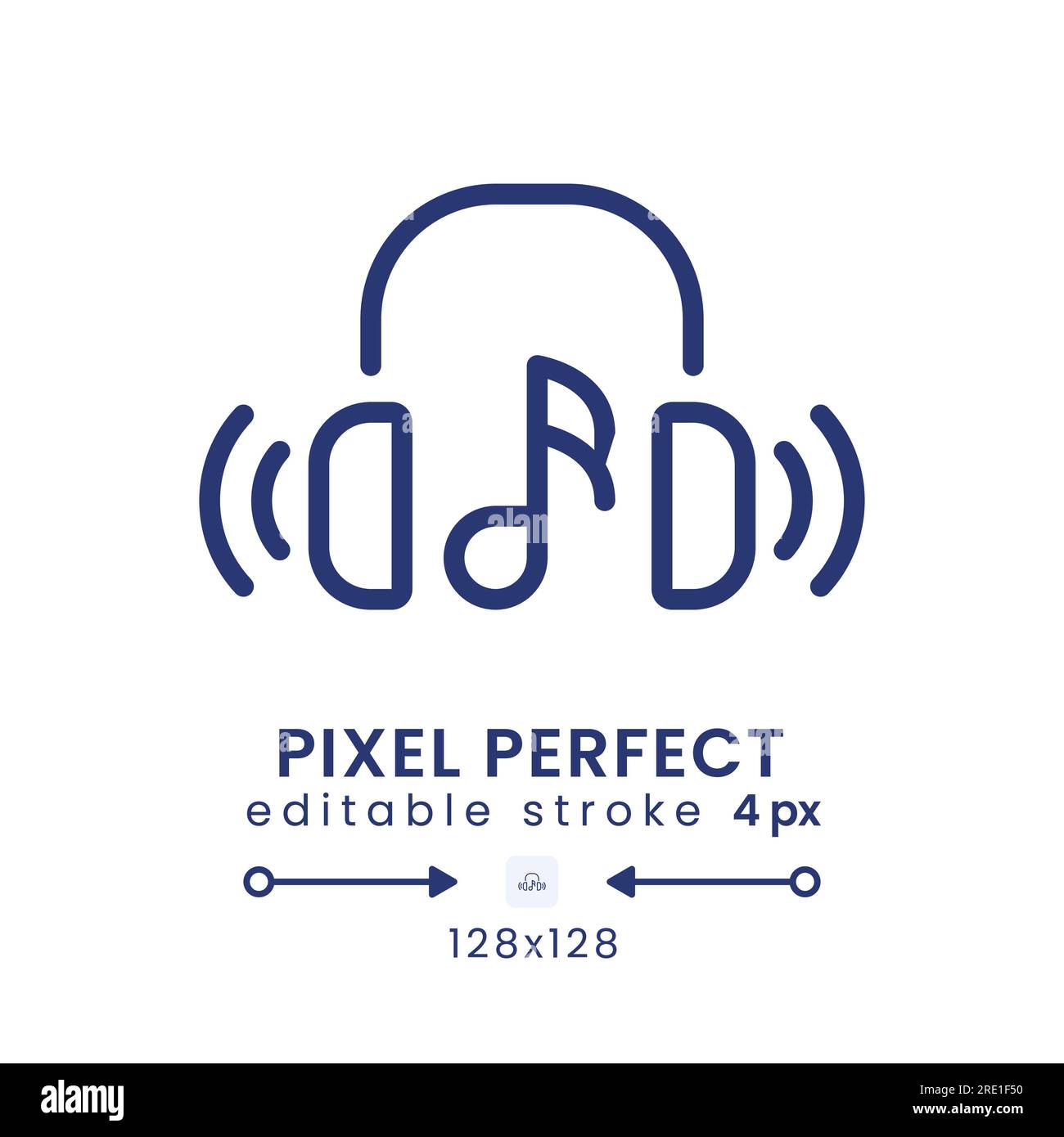 Music streaming linear desktop icon Stock Vector Image & Art - Alamy