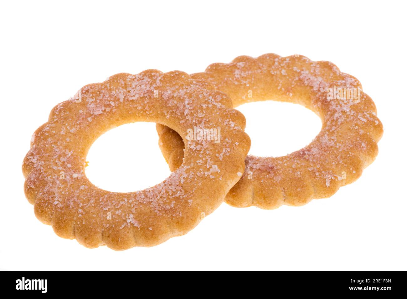 cookies with cinnamon rings isolated on white background Stock Photo ...