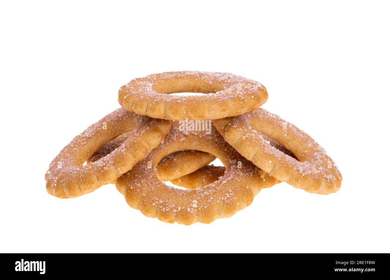 cookies with cinnamon rings isolated on white background Stock Photo ...