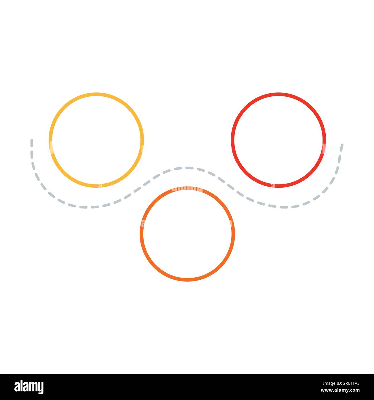 Circle chart with wavy line vector design element Stock Vector Image ...