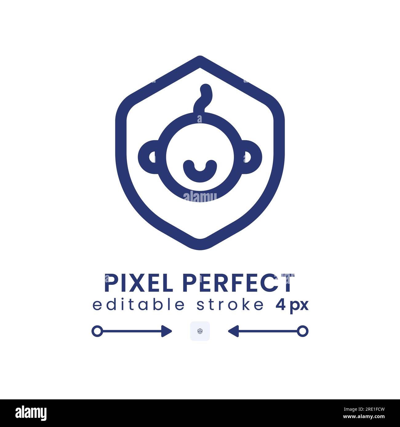 Child safety linear desktop icon Stock Vector Image & Art - Alamy