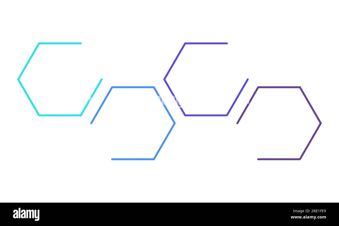 Blue spectrum hexagons vector design element Stock Vector Image & Art ...