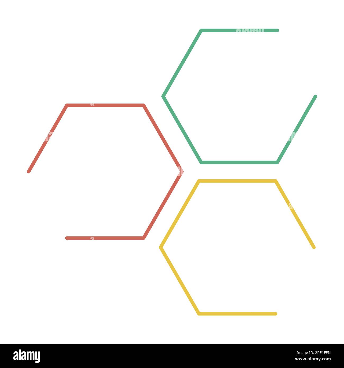 Colourful hexagons vector design element Stock Vector Image & Art - Alamy