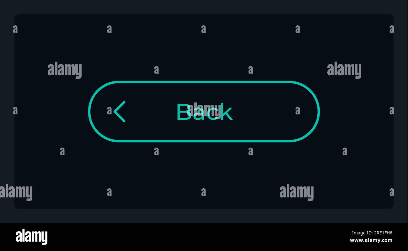 Hover return button UI element template Stock Vector Image & Art - Alamy