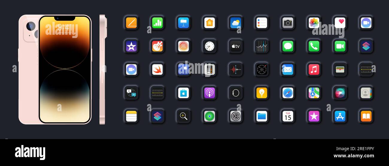 Pink Iphone 15. Apple mockup. Apple interface. Apple apps. Apple logo ...