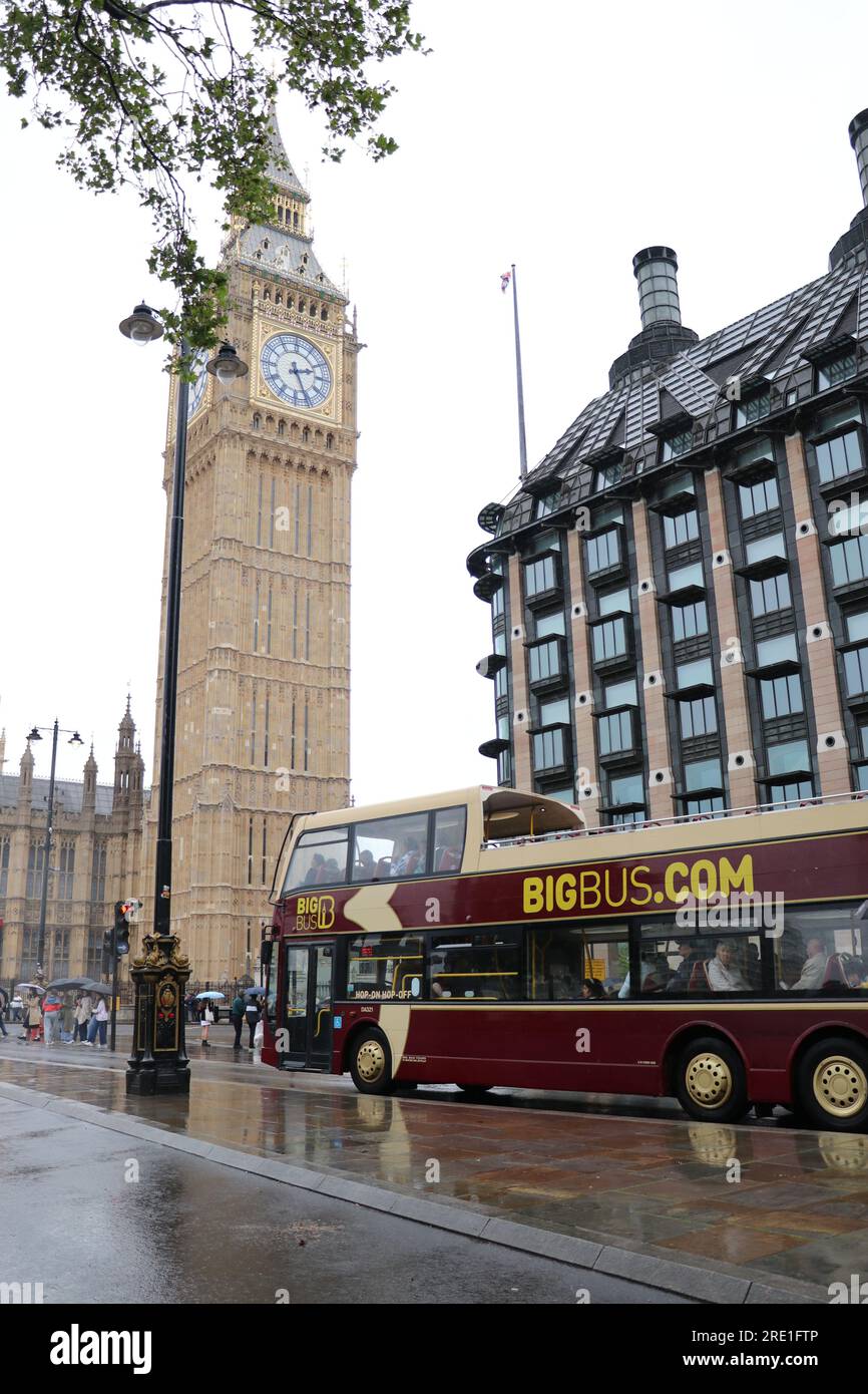 BIGBUS.COM LONDON OPEN TOP BUS BY BIG BEN Stock Photo - Alamy