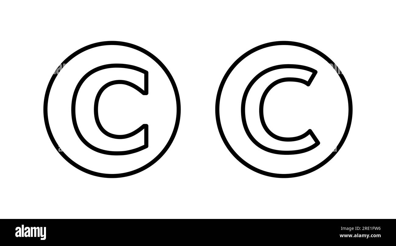 Copyright icon vector. copyright symbol Stock Vector Image & Art - Alamy