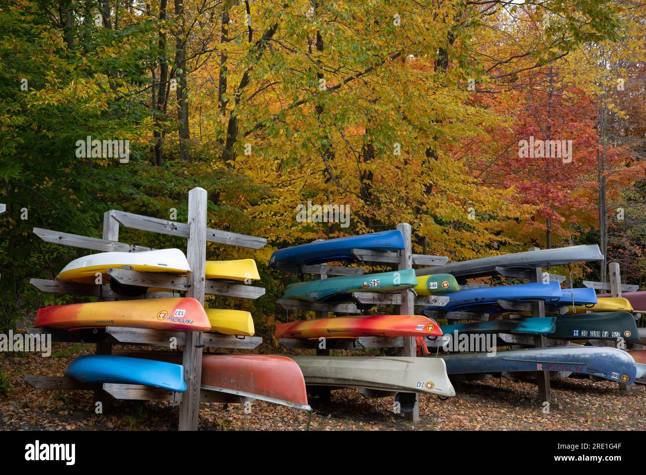 Kayak Storage Rack Stock Photo - Alamy