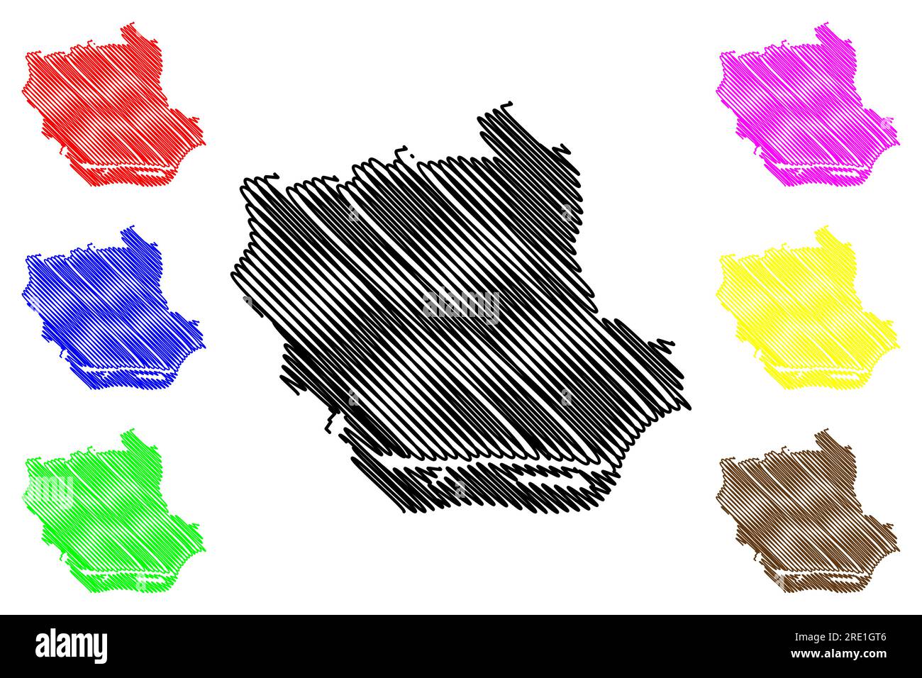 Newham vector outline map hi-res stock photography and images - Alamy