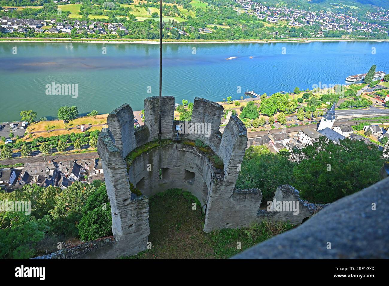 Castles, towers and spires are scenic attractions spread along the ...