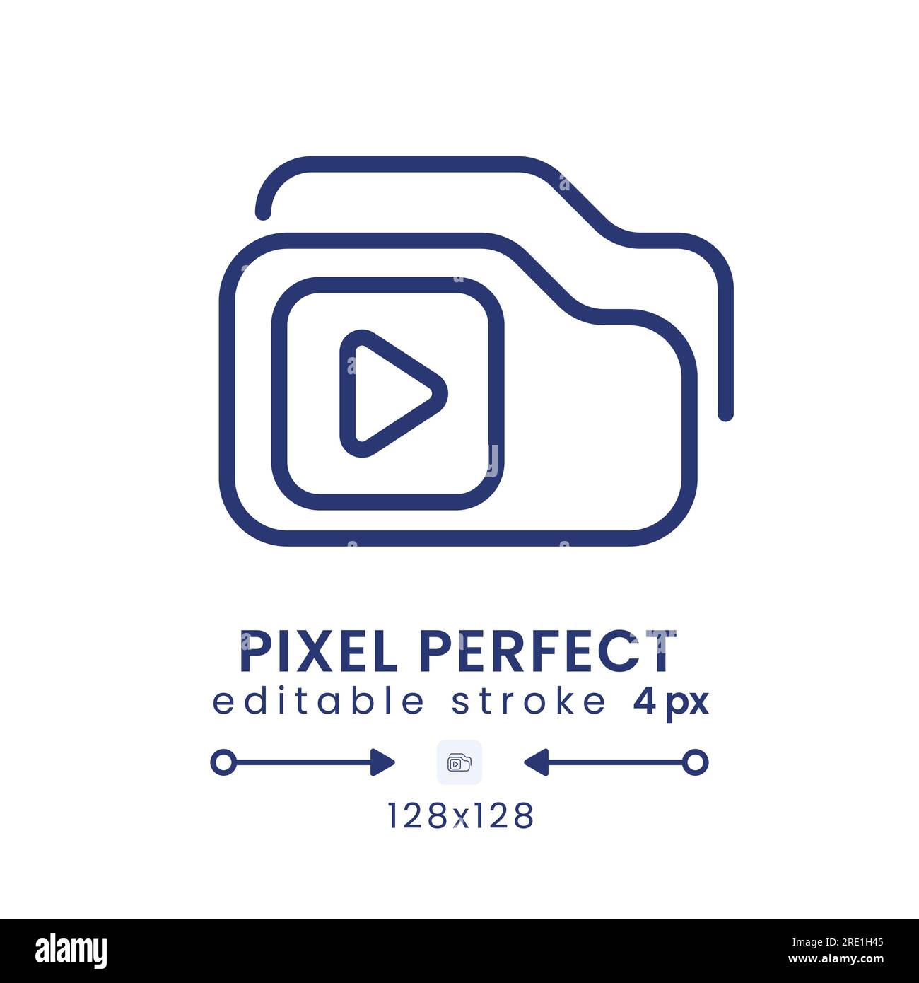 Web playlist icon outline Cut Out Stock Images & Pictures - Alamy