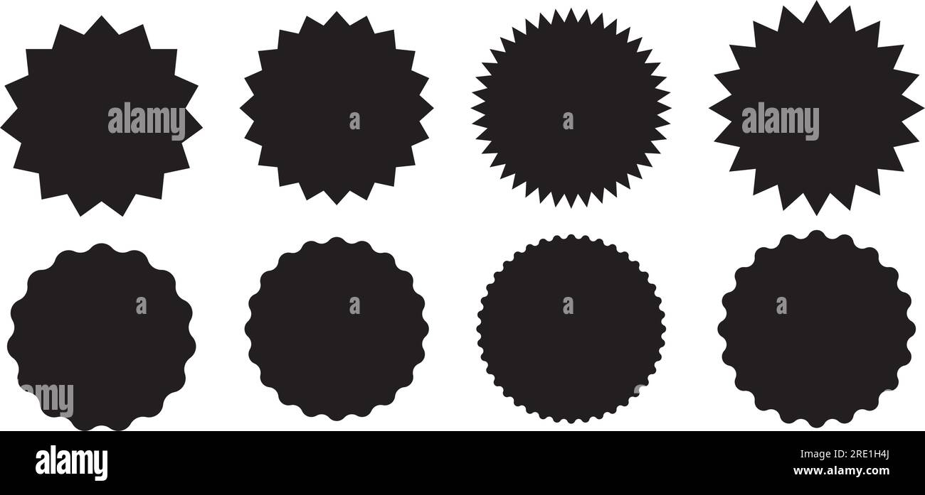 Sale sticker, price tag, starburst icon set Stock Vector Image & Art ...