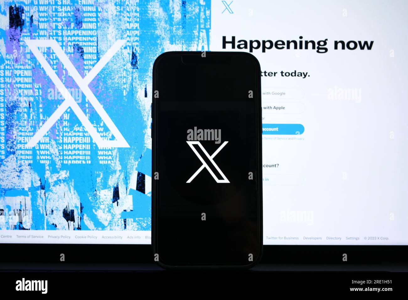 London, UK. 24 July 2023. Twitter has officially rebranded to 'X' after ...