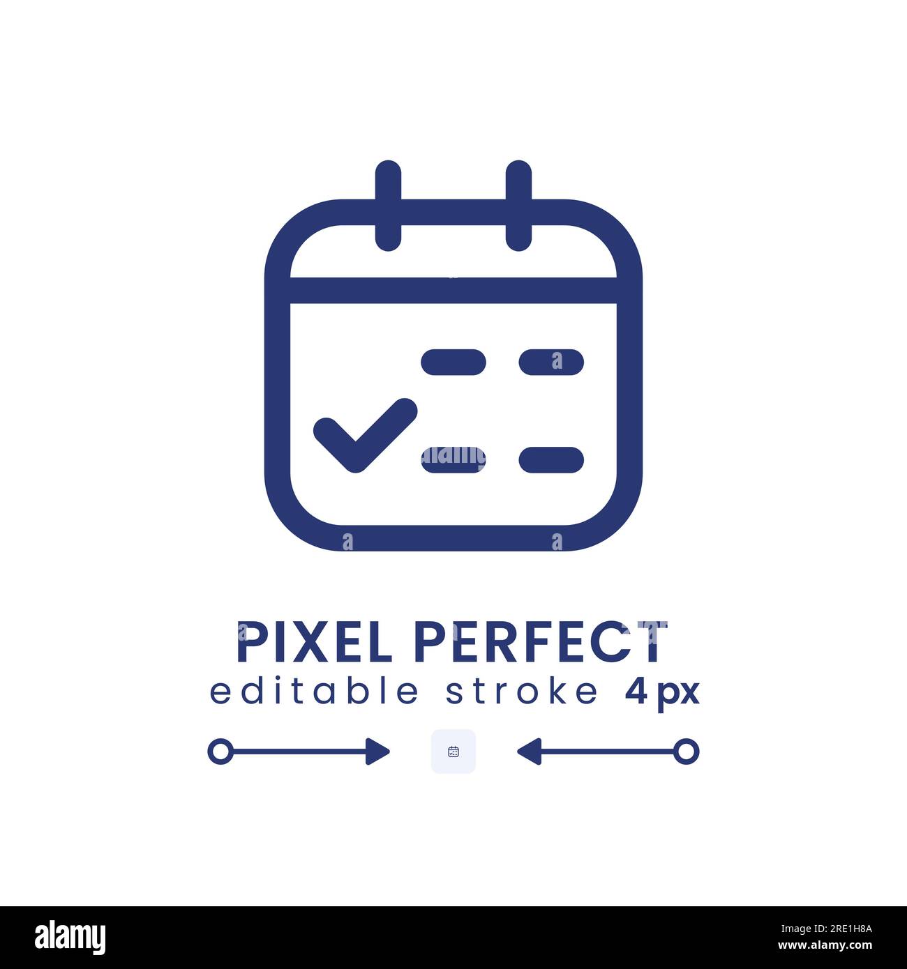 Calendar linear desktop icon Stock Vector Image & Art - Alamy