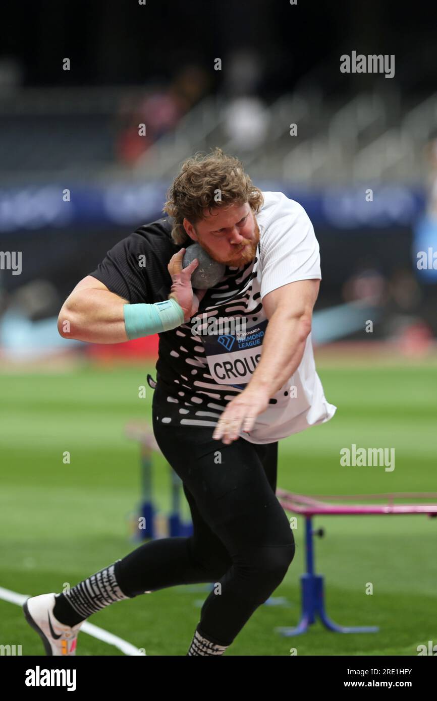 Ryan CROUSER (United States of America) competing in the Men's Shot Put ...