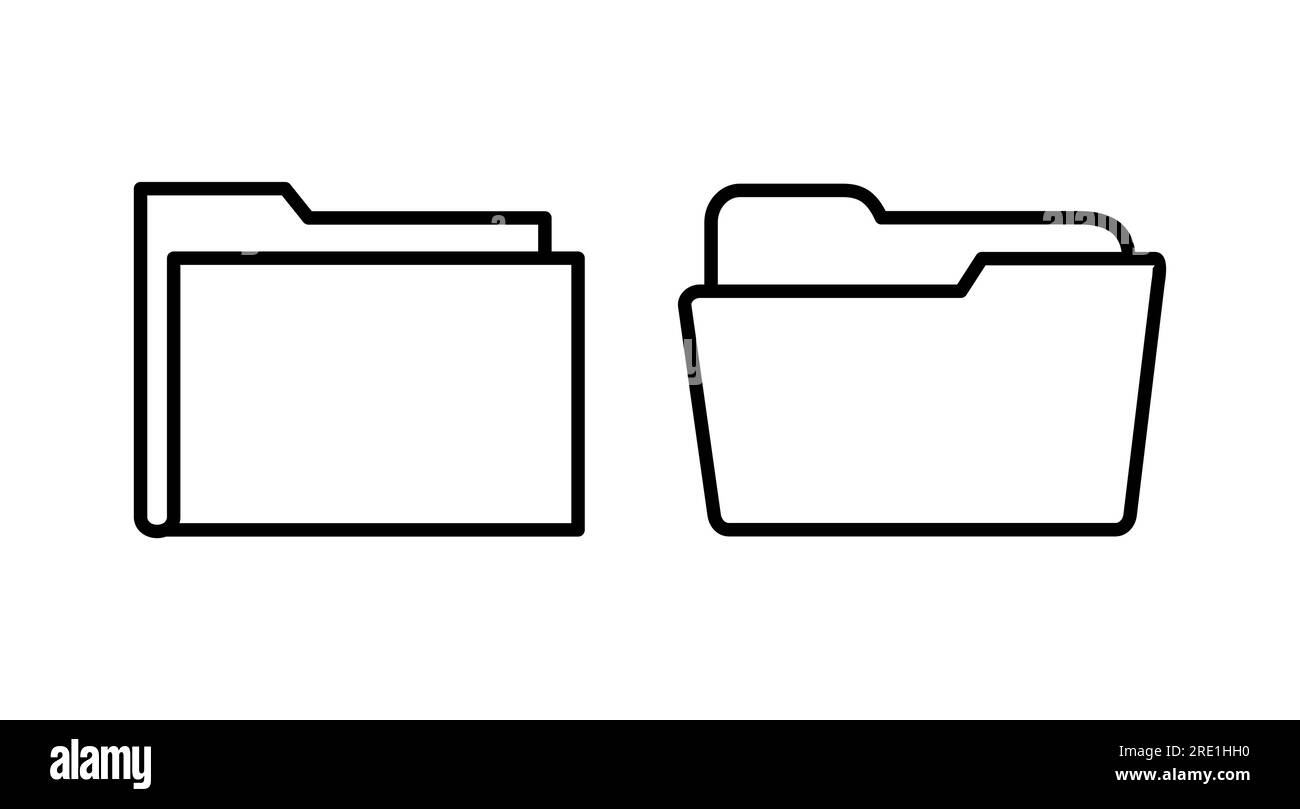 Folder icon vector. document folder icon Stock Vector Image & Art - Alamy