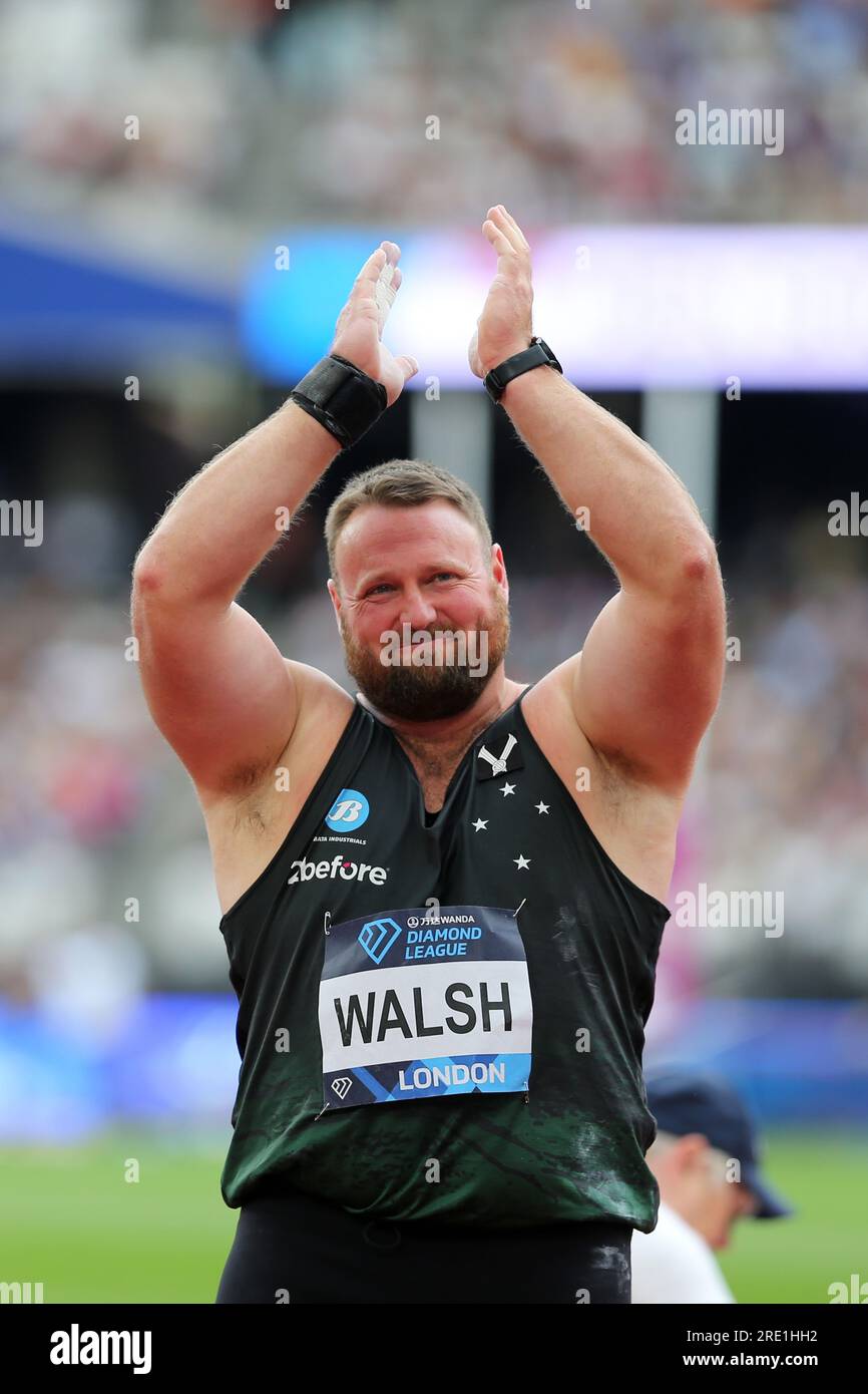 Tom WALSH (New Zealand) competing in the Men's Shot Put Final at the 2023, IAAF Diamond League ...