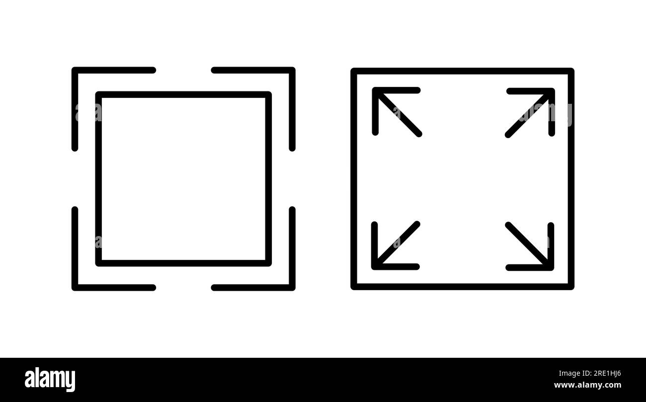 Expand menu icon vector vectors Black and White Stock Photos & Images ...