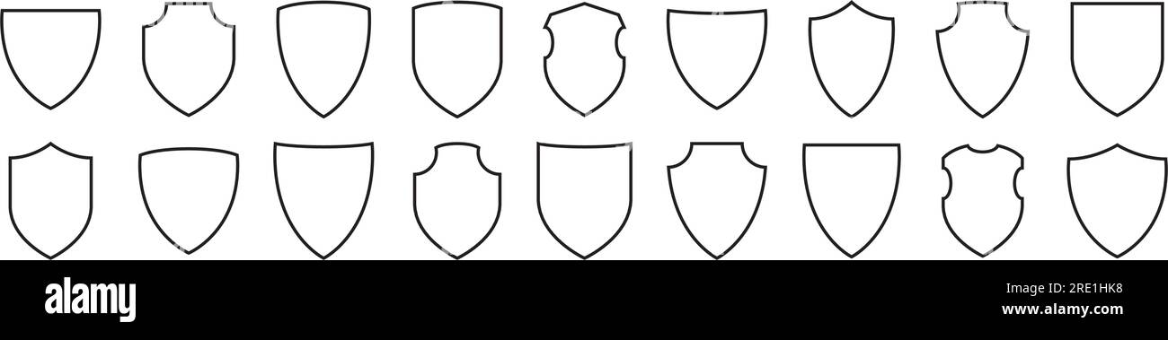 Shield icon set. Different shields forms Stock Vector Image & Art - Alamy Shield icon set. Different shields forms Stock Vector Image & Art - Alamy