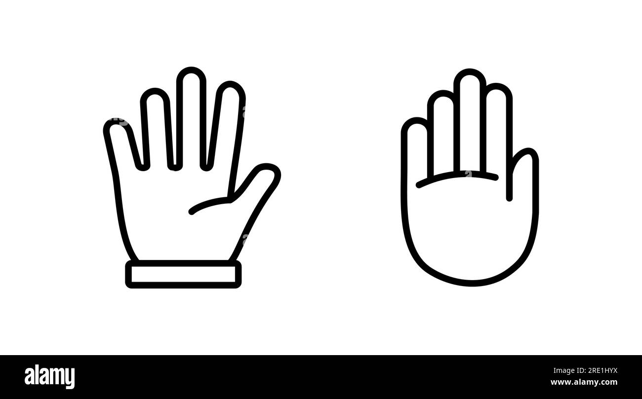 Hand icon vector. hand symbols. palm Stock Vector Image & Art - Alamy