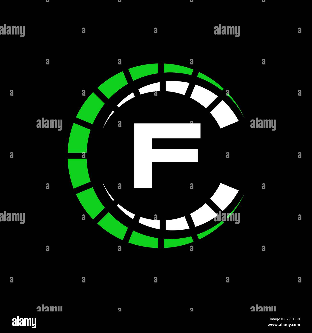 Car Automotive Logo On Letter F Speed Concept. Sport Car Symbol For ...