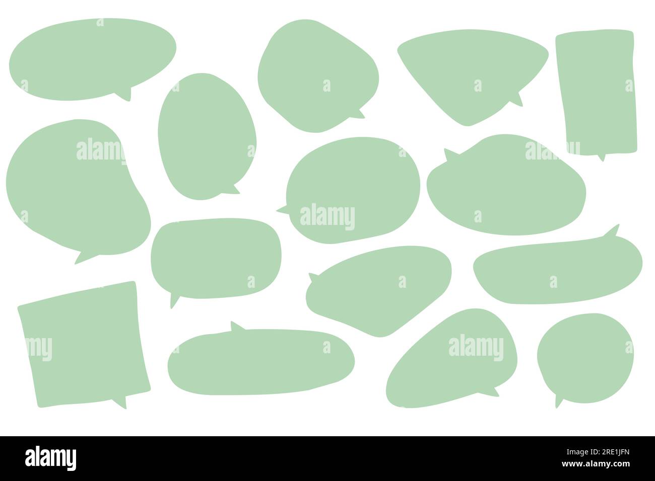 Chat bubble shapes. Comic empty message balloons, communication blank ...