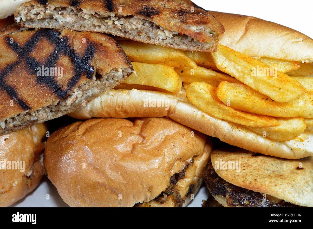 Various sandwiches, Chicken and Beef meat shawarma sandwiches ...