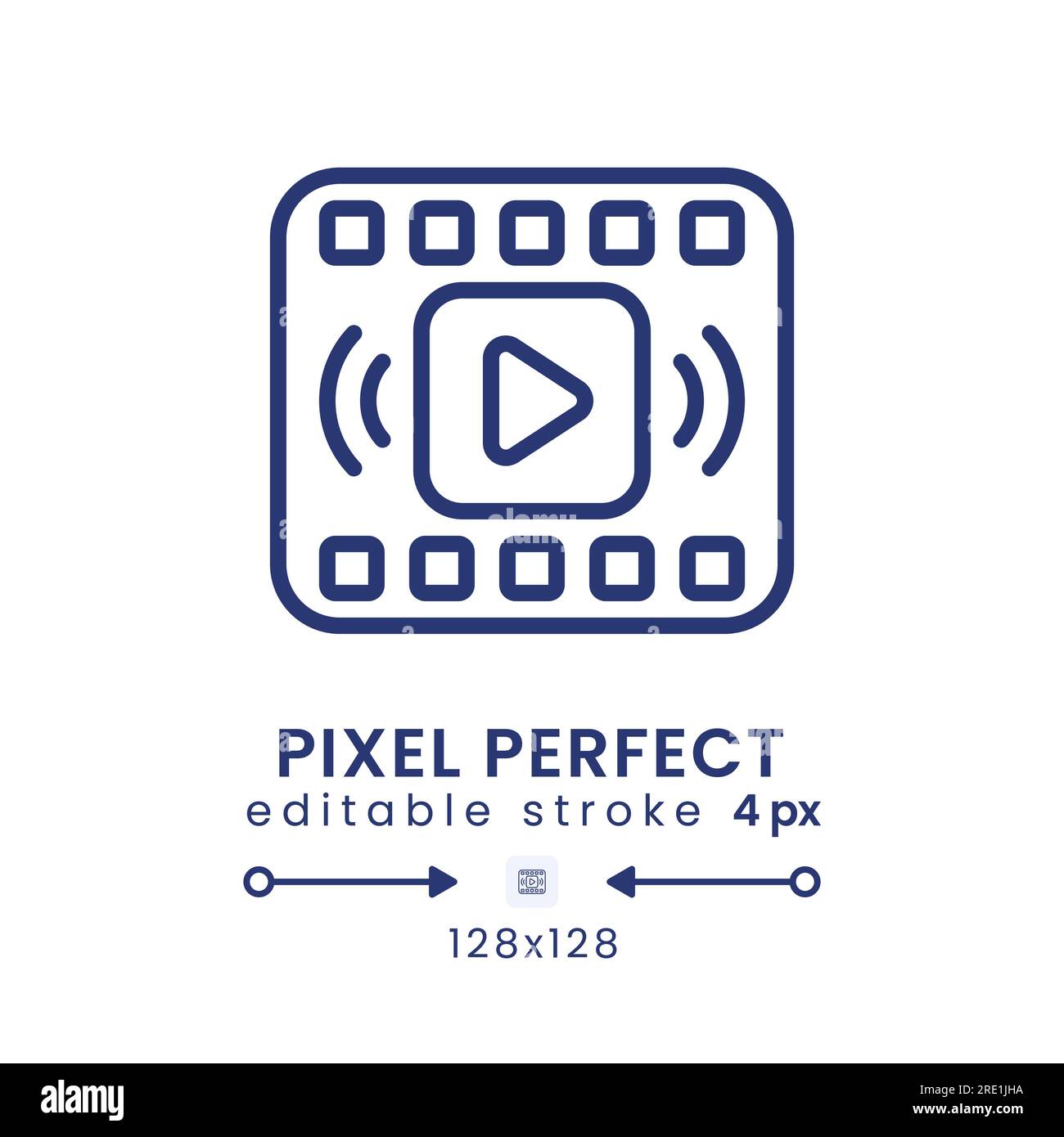 On-demand streaming linear desktop icon Stock Vector Image & Art - Alamy