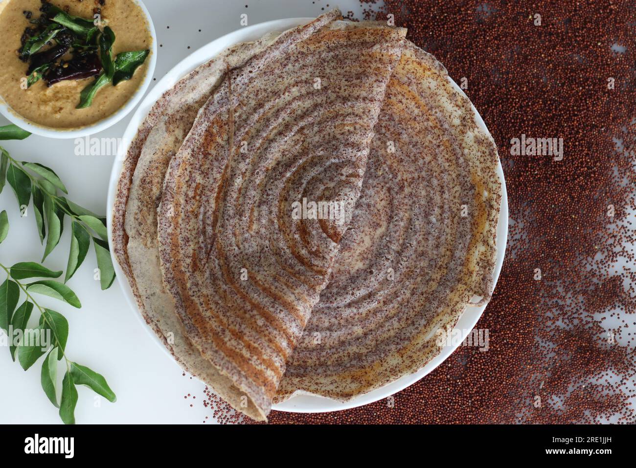 Ragi ghee roast. Crispy crapes made with fermented batter of finger ...
