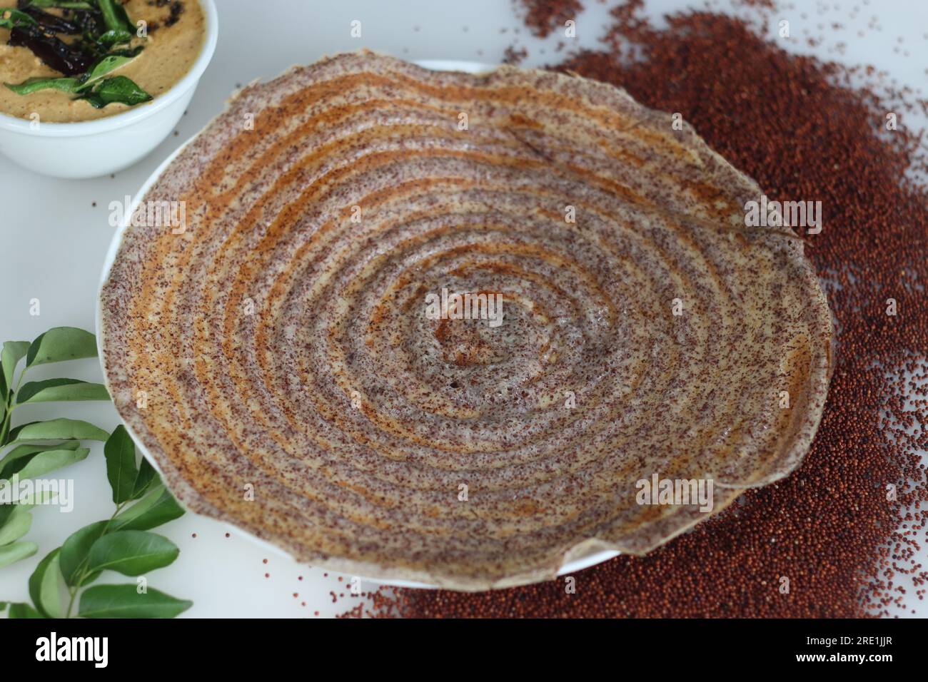 Ragi ghee roast. Crispy crapes made with fermented batter of finger ...
