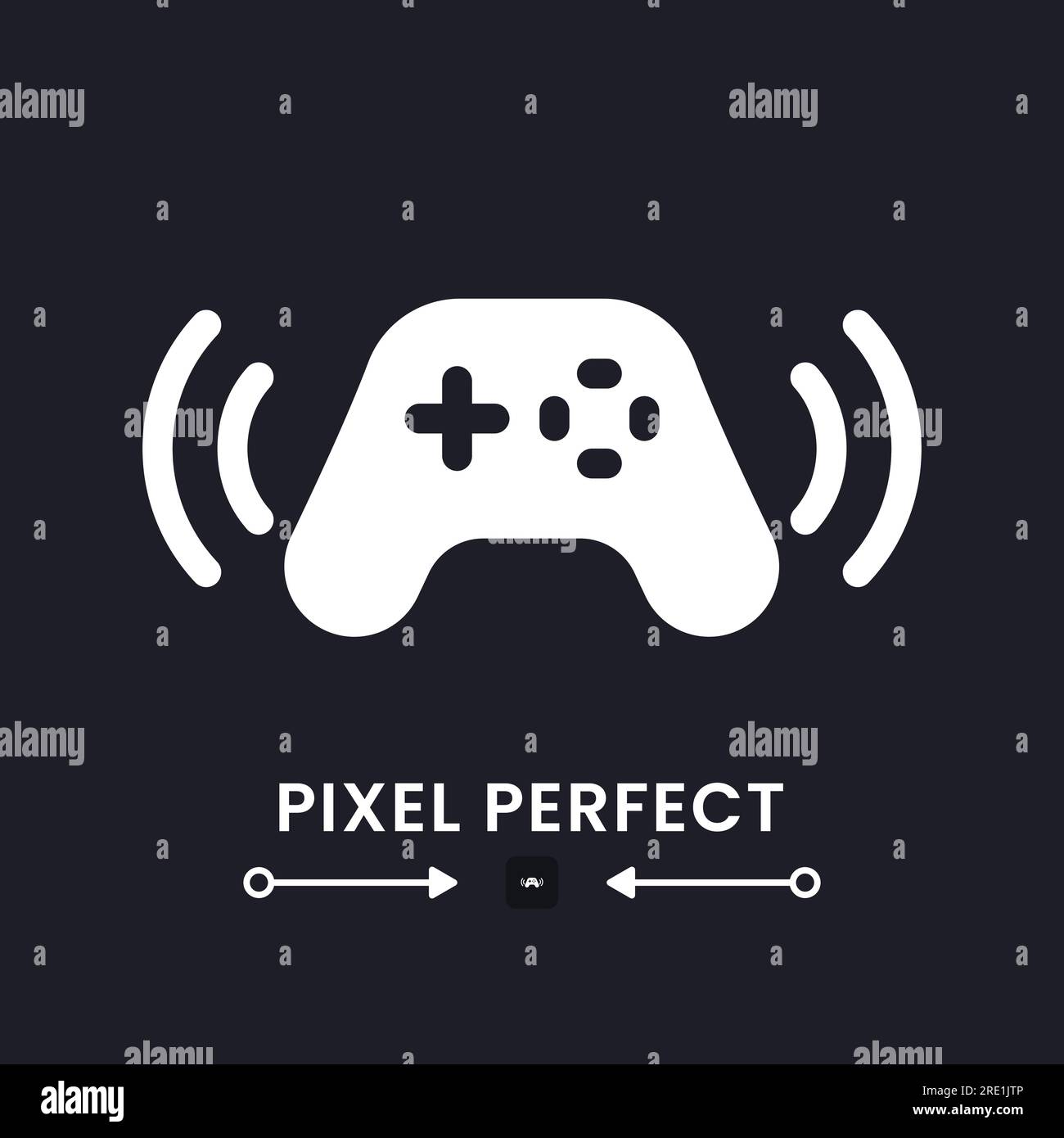 Wireless game controller solid Stock Vector Images - Alamy