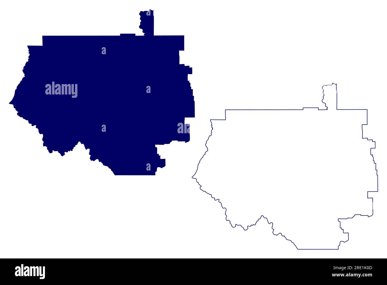 Division No. 9 (Canada, Alberta Province, North America) map vector ...