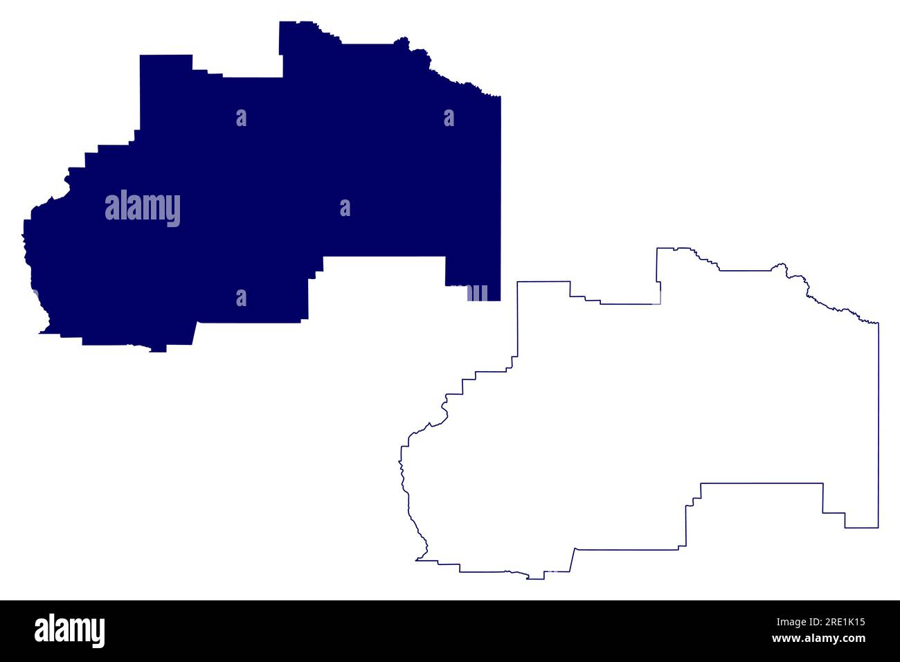 Division No. 7 (Canada, Alberta Province, North America) map vector ...