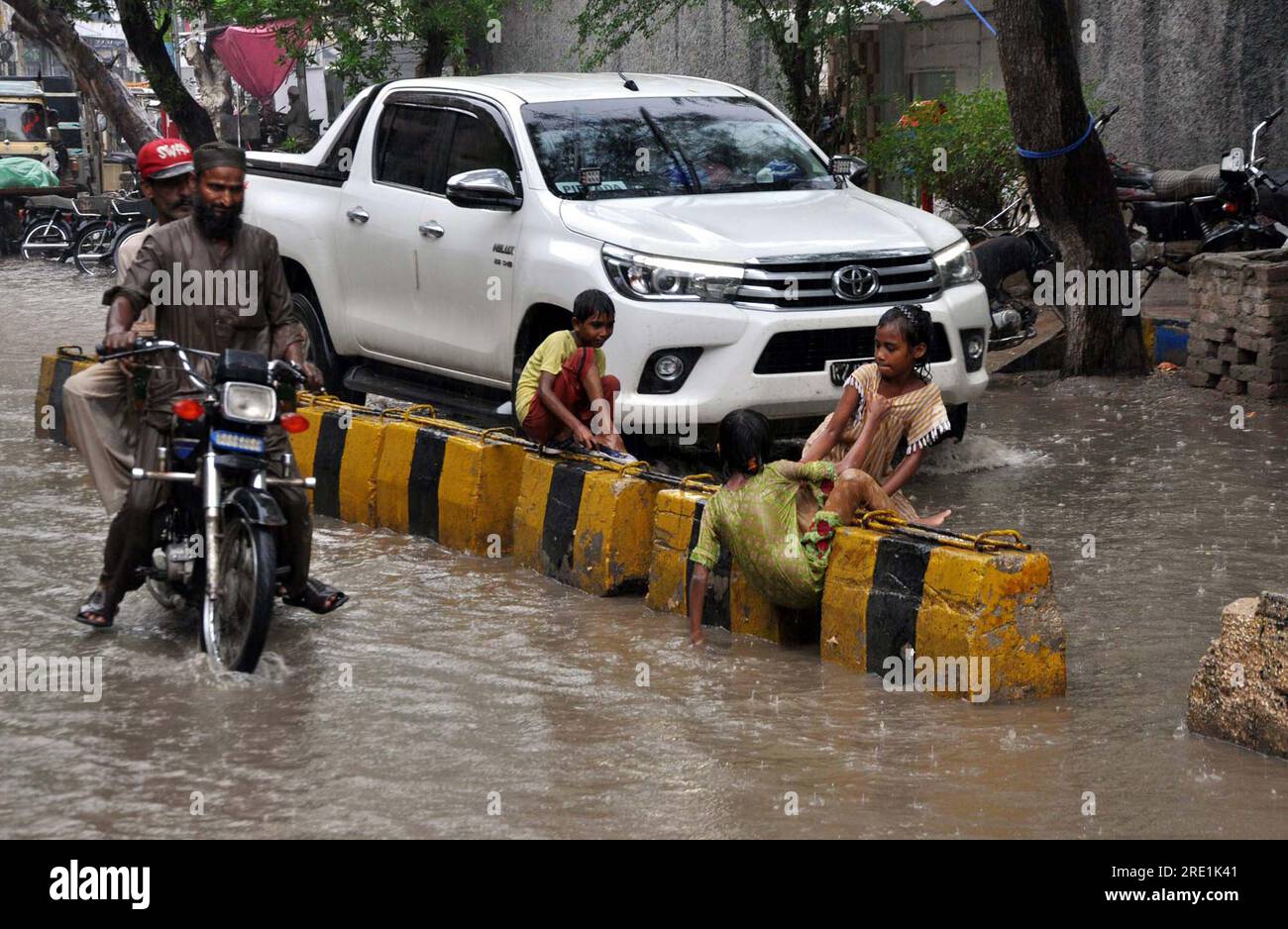 Commuters are facing difficulties in transportation due to stagnant ...