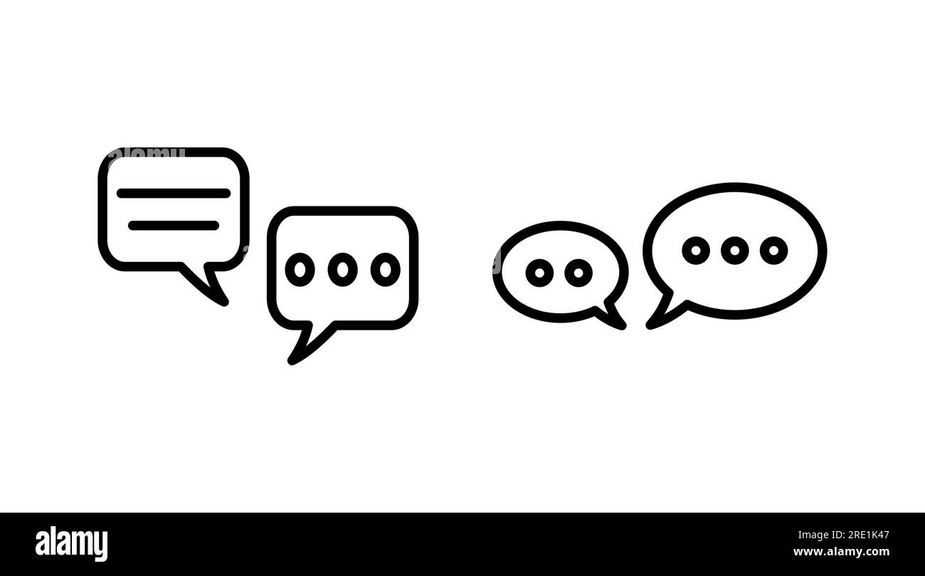 Chat icon vector. Chat Icon in trendy flat style isolated. Speech ...